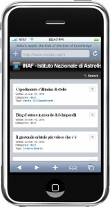 Media Inaf sbarca su iPhone – MEDIA INAF