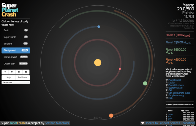 Super Planet Crash, la gravità è un gioco – MEDIA INAF